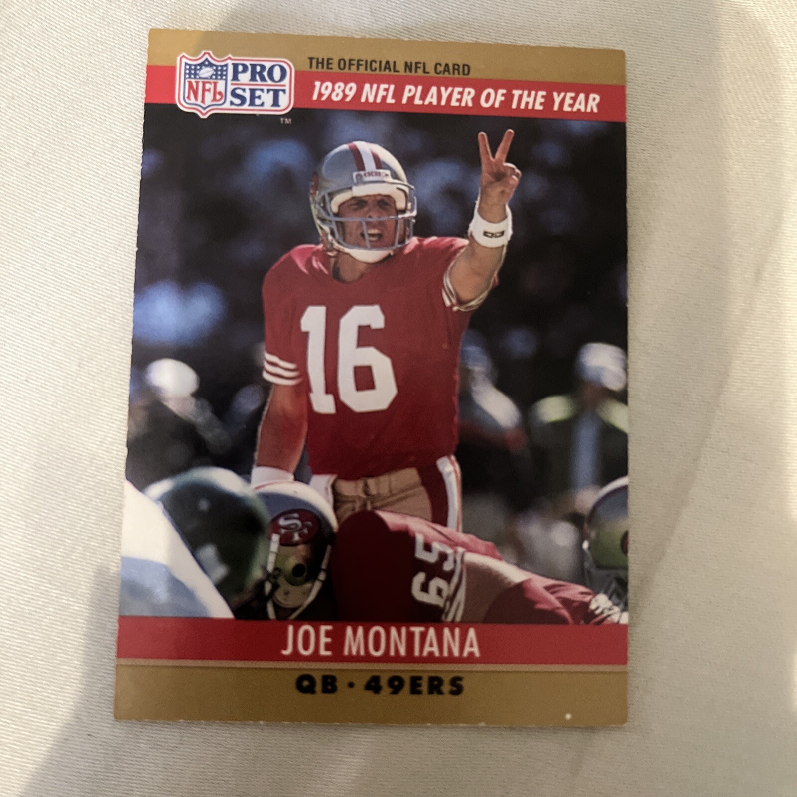 RARE Joe Montana 1990 Pro Set #2 MISPRINT ERROR NFL CARD | eBay