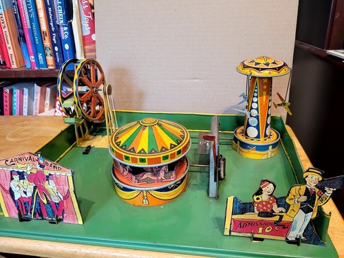 NICE VINTAGE 1930's WYANDOTTE LEVER WIND CIRCUS CARNIVAL TOY | eBay