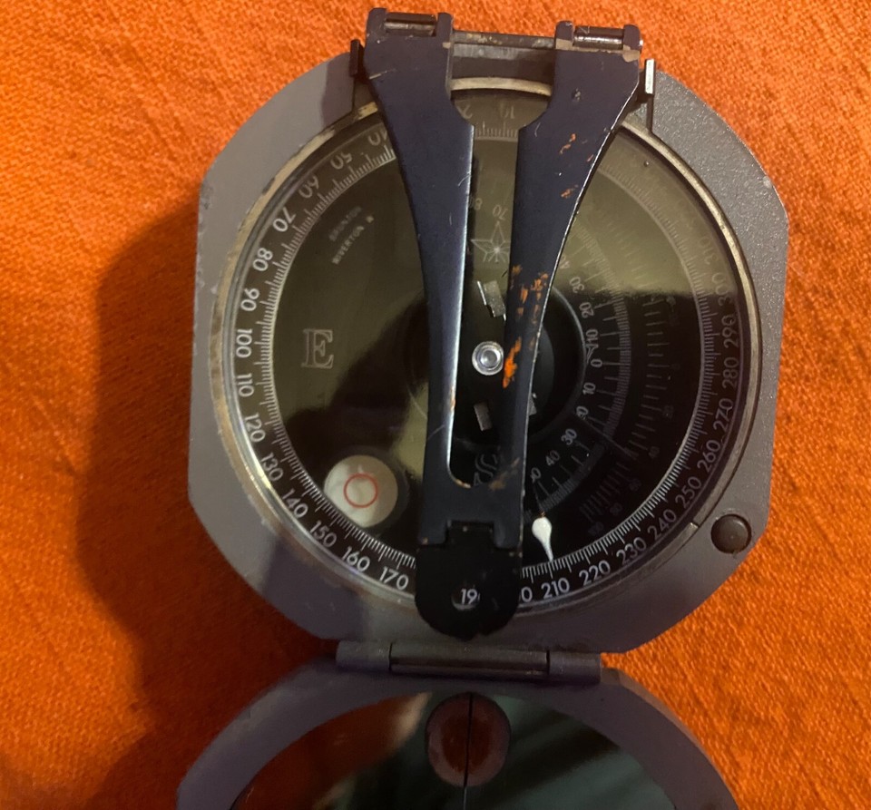 Brunton Pocket Transit Geologist Military Survey Compass with Case Free ...