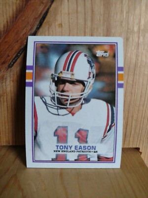 1989 Topps NFL: #201 TONY EASON. NEW ENGLAND PATRIOTS . . FT5 | eBay