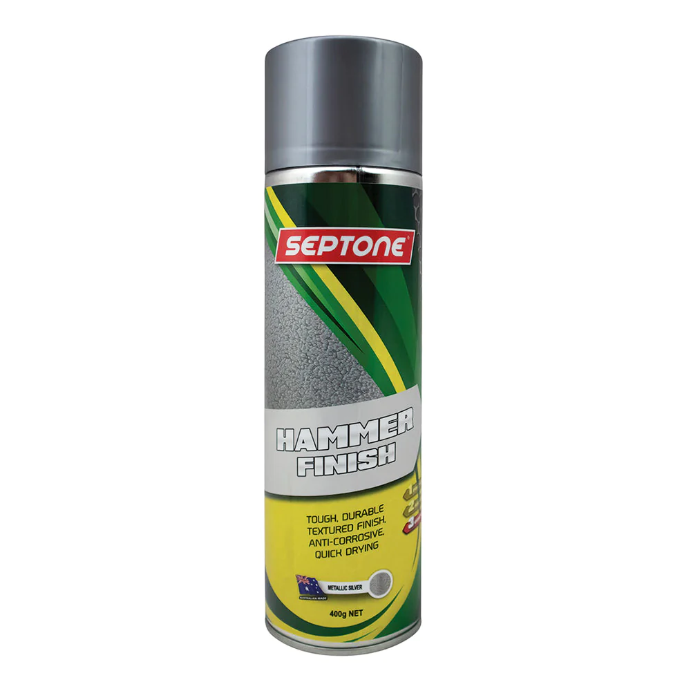 SEPTONE Metallic Hammer Finish Anti Corrosive Spray Paint 400g Aerosol ...