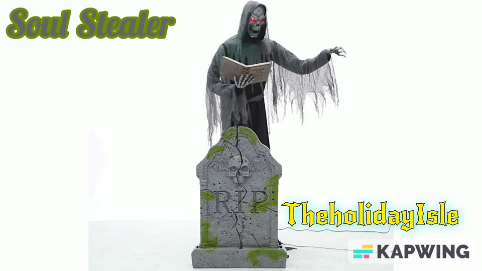 IN STOCK! NEW 2025 HALLOWEEN ANIMATRONIC SOUL STEALER PROP LED EYES ...