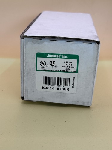 Box Of 5 Pair Littelfuse LRUJ16 Fuse Reducer 600v-ac | eBay