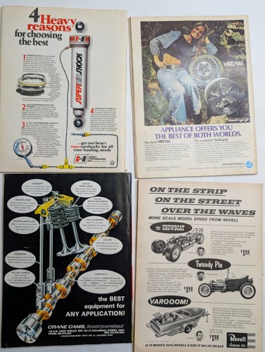 x4 LOT 1963-1975 Hot Rod Magazines CARS Rod & Custom Chevy V8 Racing ...