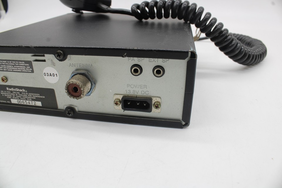 RadioShack TRC 446 CB Radio Transceiver 40 Channel w Microphone | eBay