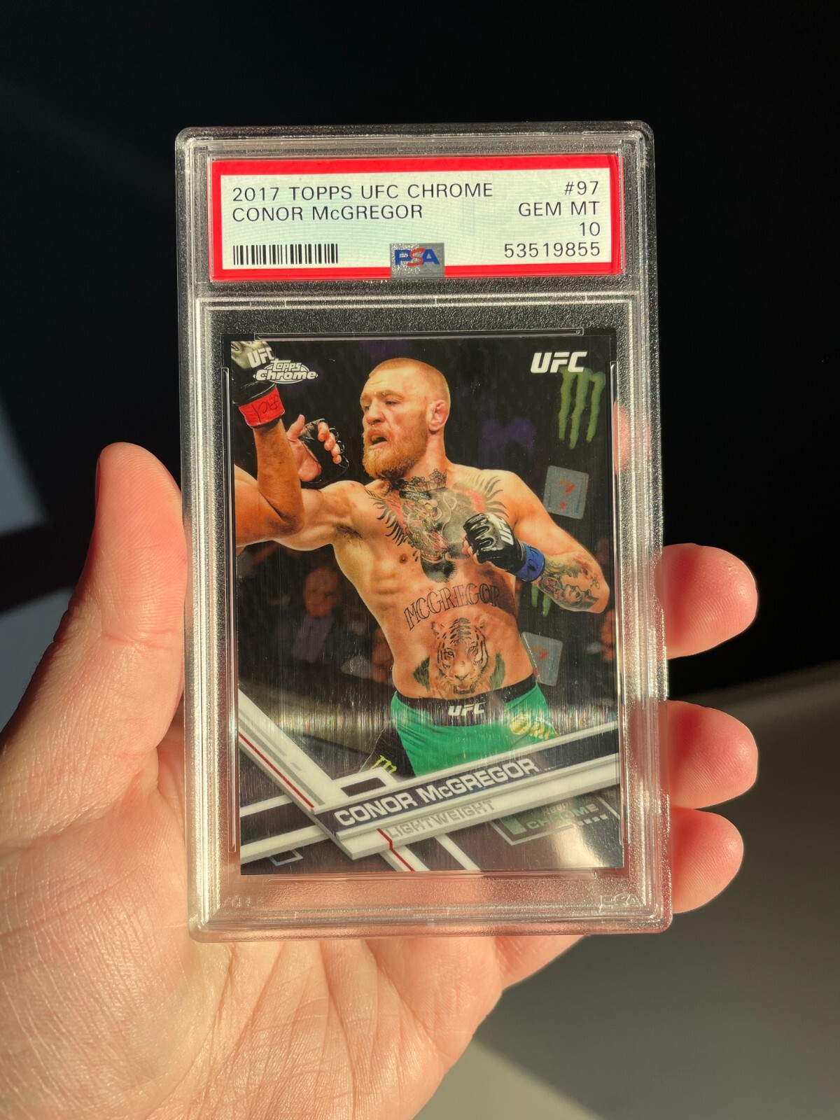 Conor McGregor 2017 Topps Chrome UFC #97 Base PSA 10 Price Guide ...