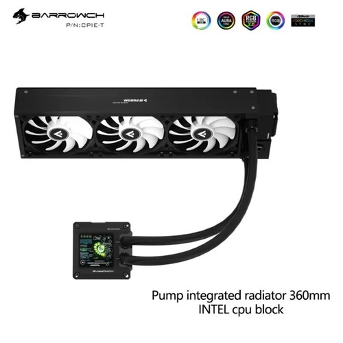 Barrowch Water Cooling Kit 240/360mm Radiator Pump Combo+CPU Block For ...