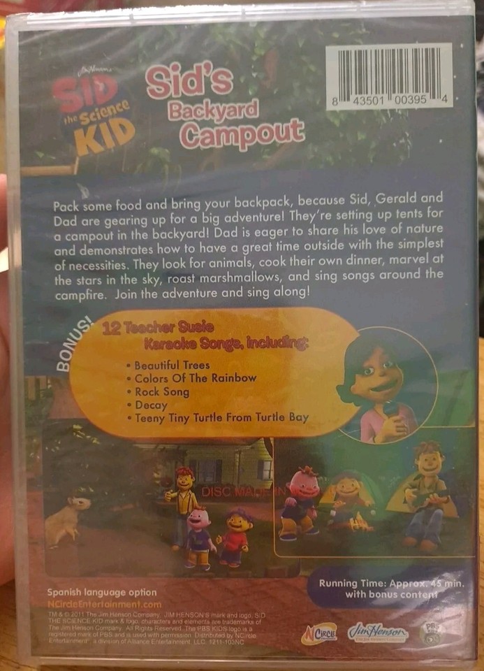 Sid the Science Kid Backyard Campout PBS Kids (DVD, 2012) Brand New ...