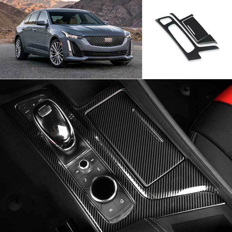 For Cadillac CT5 2020-2024 Carbon Fiber pattern Center Console Gear ...