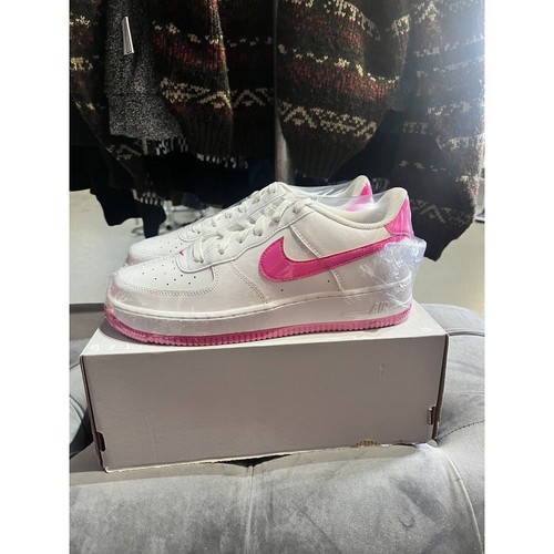 Nike Air Force 1 White/Laser Fuchsia (FV5948 102) Big Kid's 7Y Women’s ...