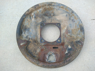 05-09 Silverado Sierra 1500 Rear Axle Drum Brake Backing Plate 15911567 ...