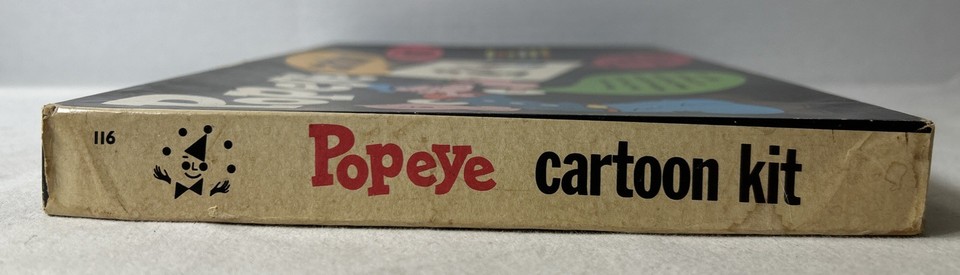 Colorforms Popeye Cartoon Kit Open Box Incomplete 1957 Vintage Art Toy ...