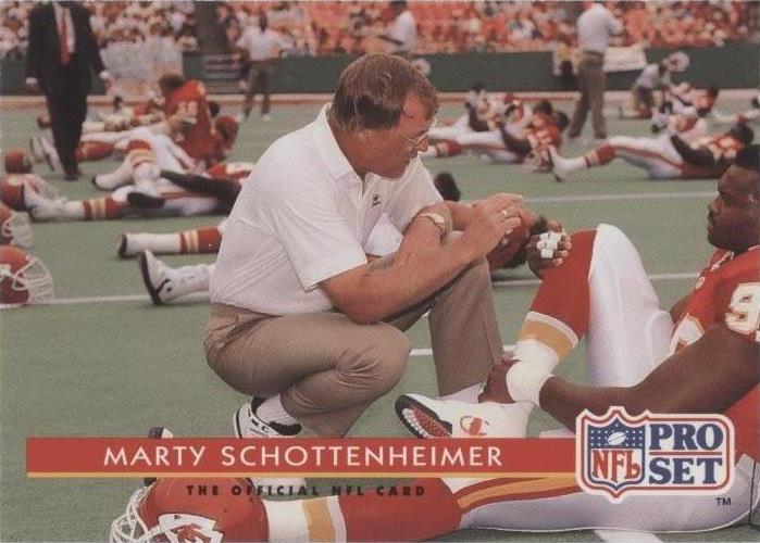 1992 Pro Set Mobil FACT Marty Schottenheimer #207 for sale | eBay