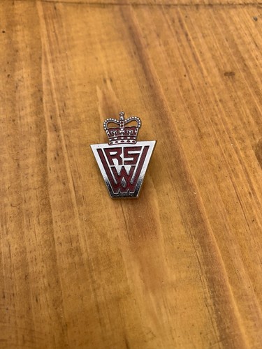 Vintage Enamel RSW Crown Military Sutton Coldfield Badge Co. Badge/Pin ...