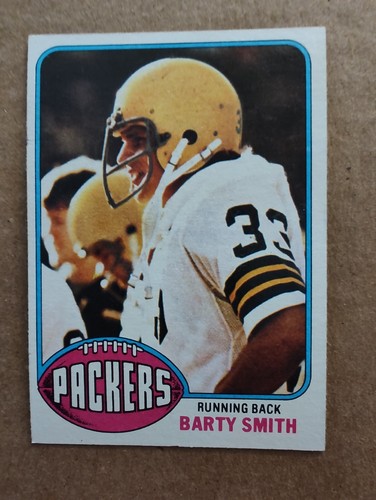 BARTY SMITH Green Bay PACKERS 1976 TOPPS FOOTBALL CARD #62 | eBay
