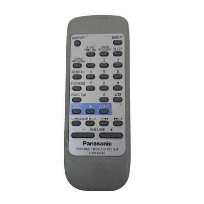 Genuine Panasonic EUR648280 Remote Control Tested | eBay