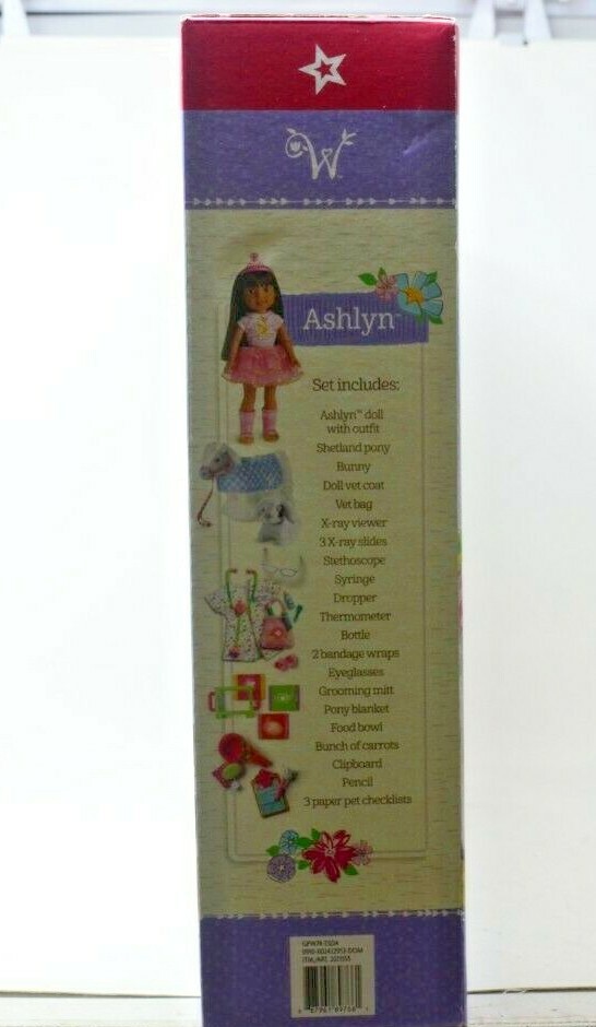 26 Piece American Girl Wellie Wishers Ashlyn Doll & Vet Set | eBay