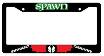 Spawn Black Plastic License Plate Frame Auto Marvel | eBay
