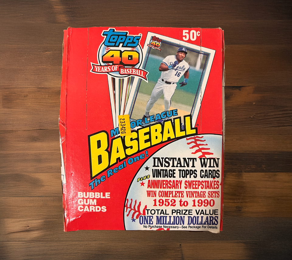 1991 Topps Baseball Cards 40th Anniversary Factory-Sealed Box | eBay