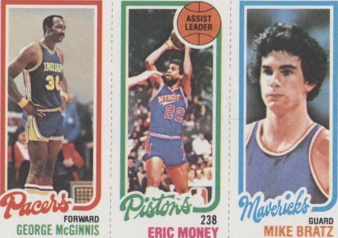 1980-81 Topps - George McGinnis, Eric Money, Mike Bratz #65-83-121 (RC ...