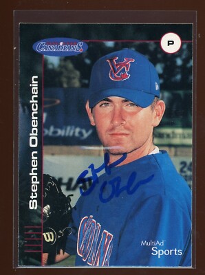 2002 Vancouver Canadians STEPHEN OBENCHAIN Signed Card autograph AUTO A ...