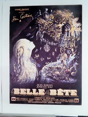 BELLE ET LA BETE/ FRENCH CANCAN/ MON ONCLE MOVIE POSTER ART 11"x8" 1988 ...