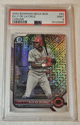 2022 Bowman Chrome Mega Box #50 Elly De La Cruz Reds RC Rookie PSA 9 | eBay