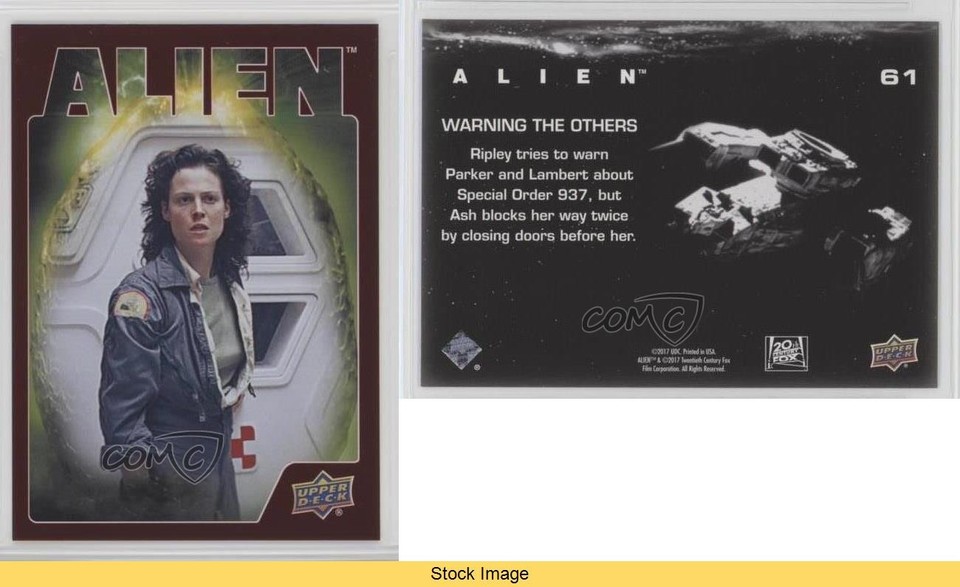 2017 Alien Movie Red Foil Retro Ellen Ripley Sigourney Weaver #61 READ ...