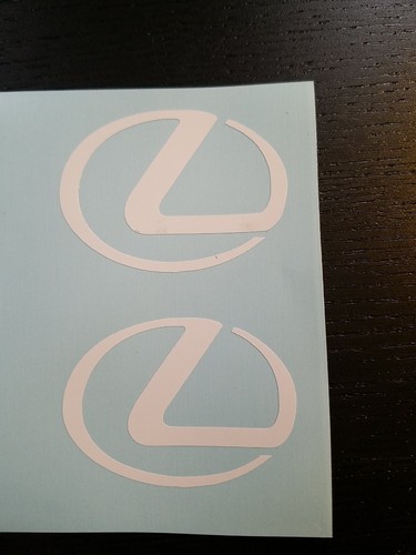 2 Lexus L Vinyl Decal 1.5" H Bumper JDM SUV Car Cups phones Laptop ...