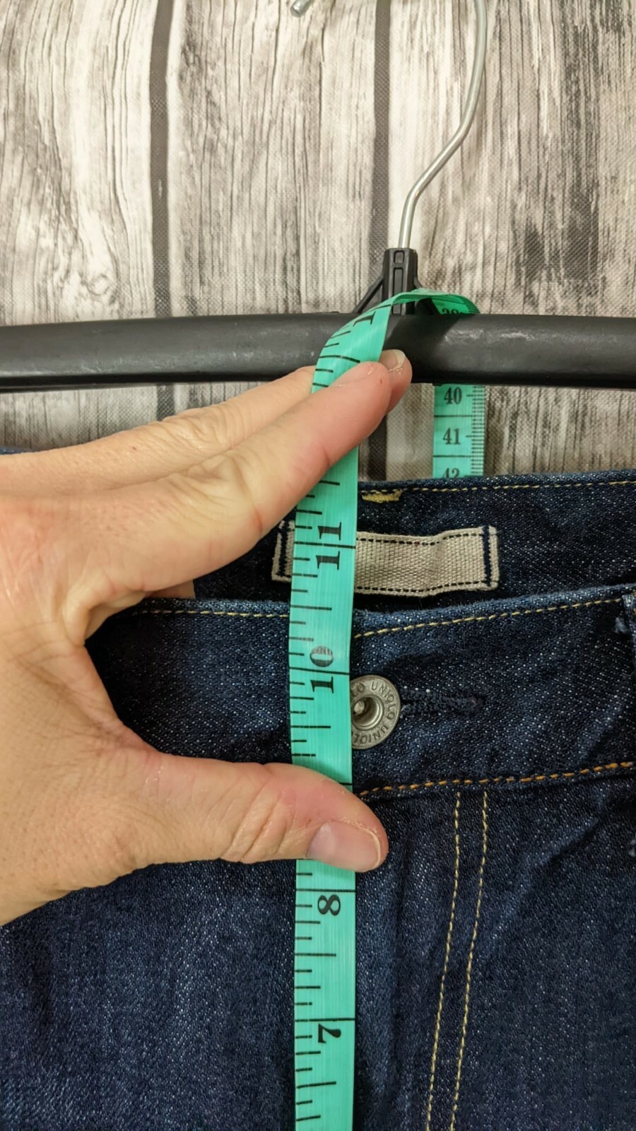 Men's Uniqlo Dark Blue Wash Denim Straight Leg Jeans Size 29 (W33"xL33 ...