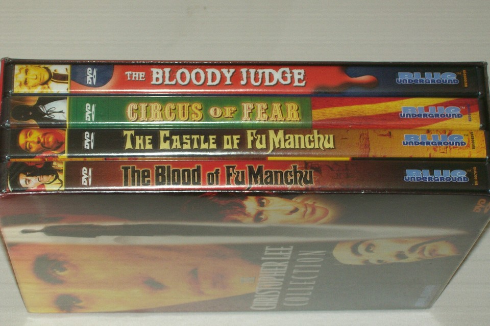 The Christopher Lee Collection (DVD, 2003 Blue Underground, 4-Disc Set ...