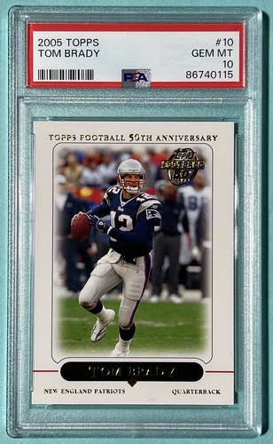 2005 Topps Tom Brady #10 - PSA 10 Gem Mint | eBay