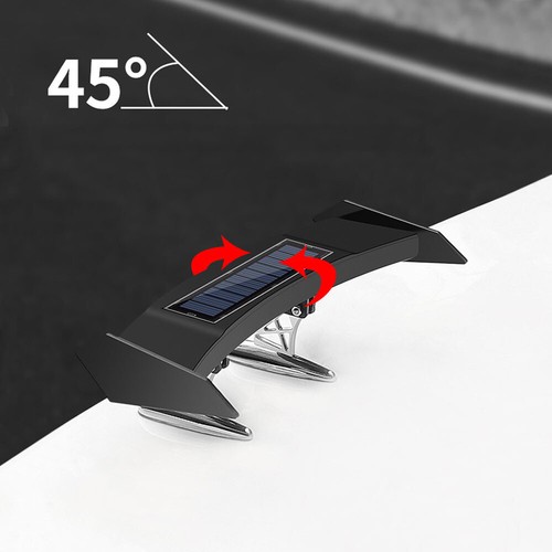 LED Tail Light Mini Solar Strobe Warning Lamp Car Rear Spoiler Wing ...