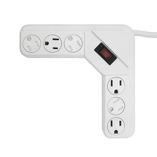 Uninex PS112 Space Saving Corner Power Strip with Locking/Rotating ...