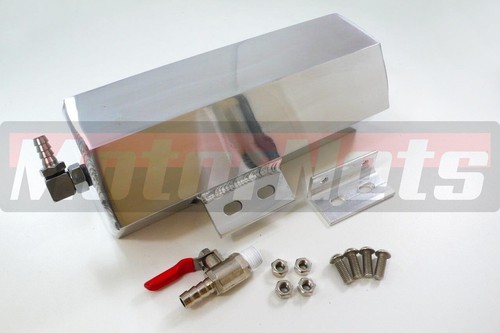 3"x8" Hexagon Radiator Overflow Coolant Tank Reservoir Hot Rod Chevy ...