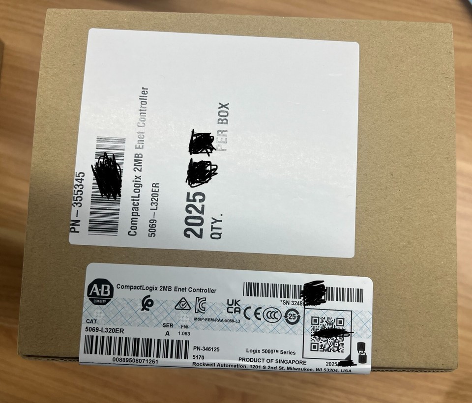 5069-L320ER /A CompactLogix 5380 2MB Enet Controller PLC Processor New ...