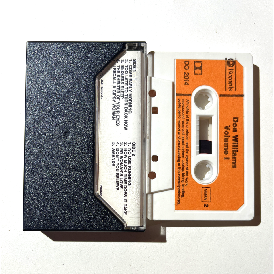 Don Williams- Volume One (Cassette Tape) 1973 German ABC Edition ...