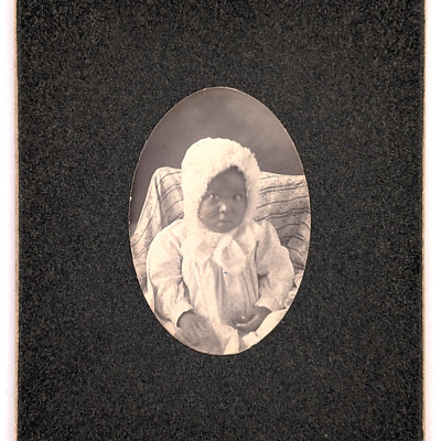 Antique Photo African American Baby Infrant Wearing A Bonnet | eBay