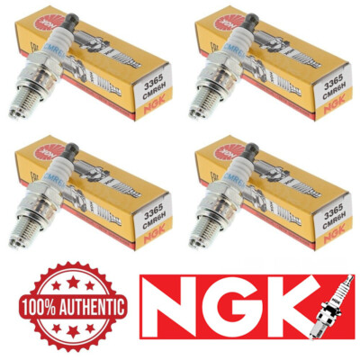 4 Genuine NGK CMR6H 3365 Spark Plugs Lawnmower | eBay