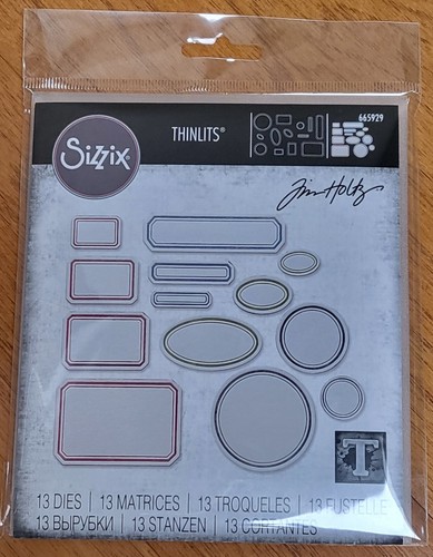 Sizzix - Tim Holtz Vintage Thinlits Labels Cutting Dies | eBay