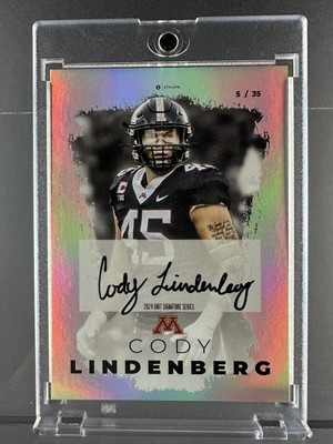 '24 Minnesota Golden Gophers Cody Lindenberg S-3 ON CARD AUTO 5/35 | eBay
