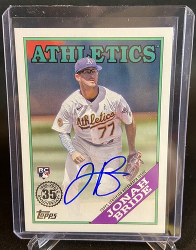 2023 TOPPS SERIES 1 JONAH BRIDE ROOKIE AUTO 1988 35th ANNIVERSARY | eBay