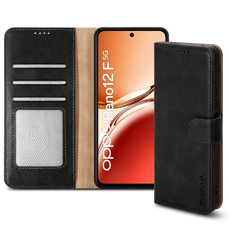 For OPPO Rone12 F / 12 FS 5G Case, Leather Wallet RFID Flip Stand Phone ...