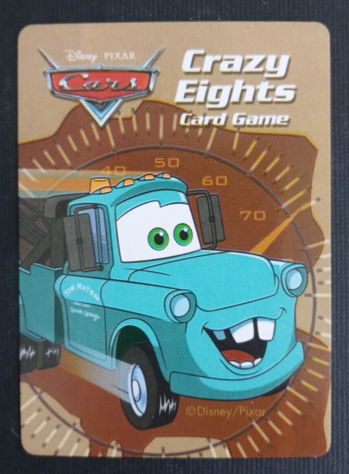 Disney/Pixar Cars Crazy Eights Card Game Lightning McQueen Circle #7 | eBay