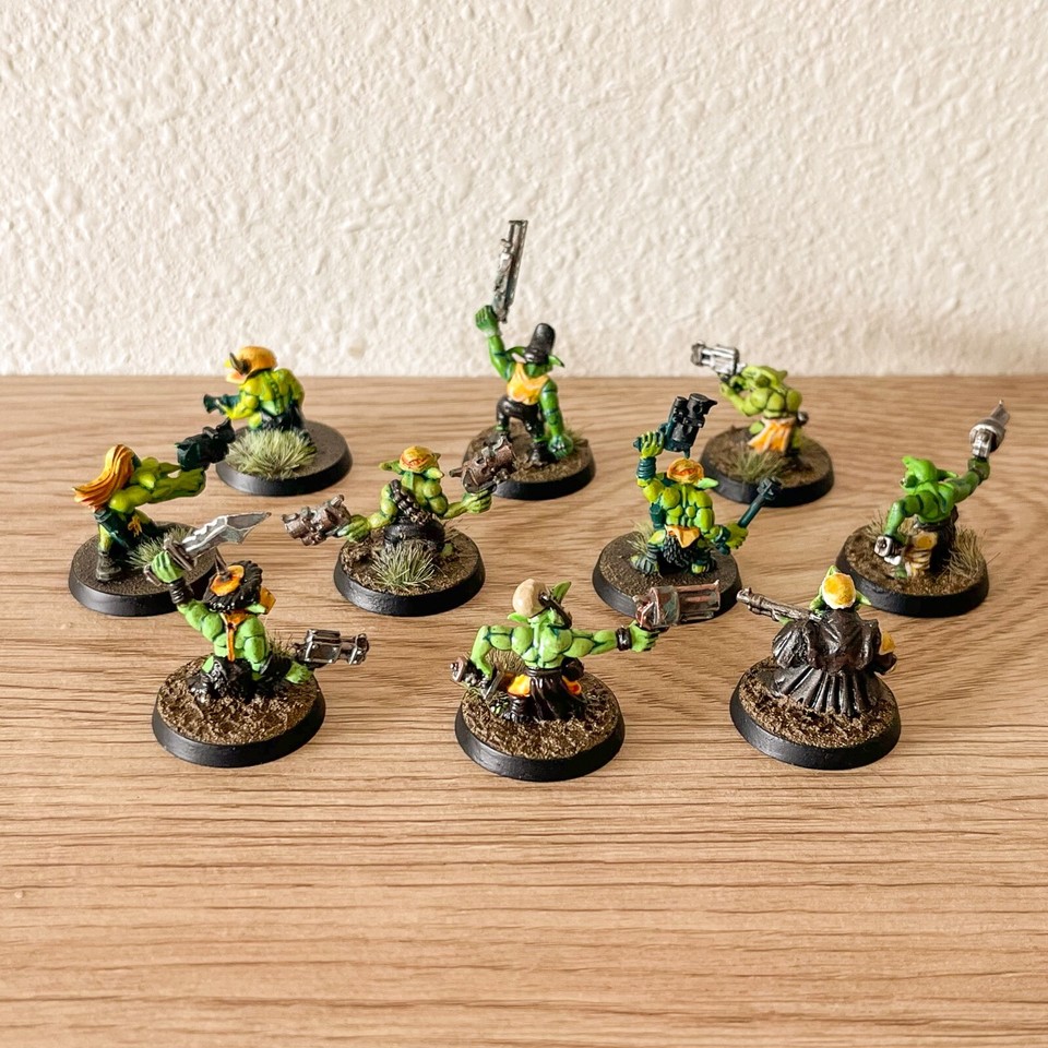 Warhammer 40k Xenos - Painted Orks Bad Moons Army - BoxedUp (272) | eBay