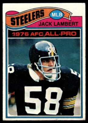 1977 Topps Football Card Jack Lambert Pittsburgh Steelers #480 EX | eBay