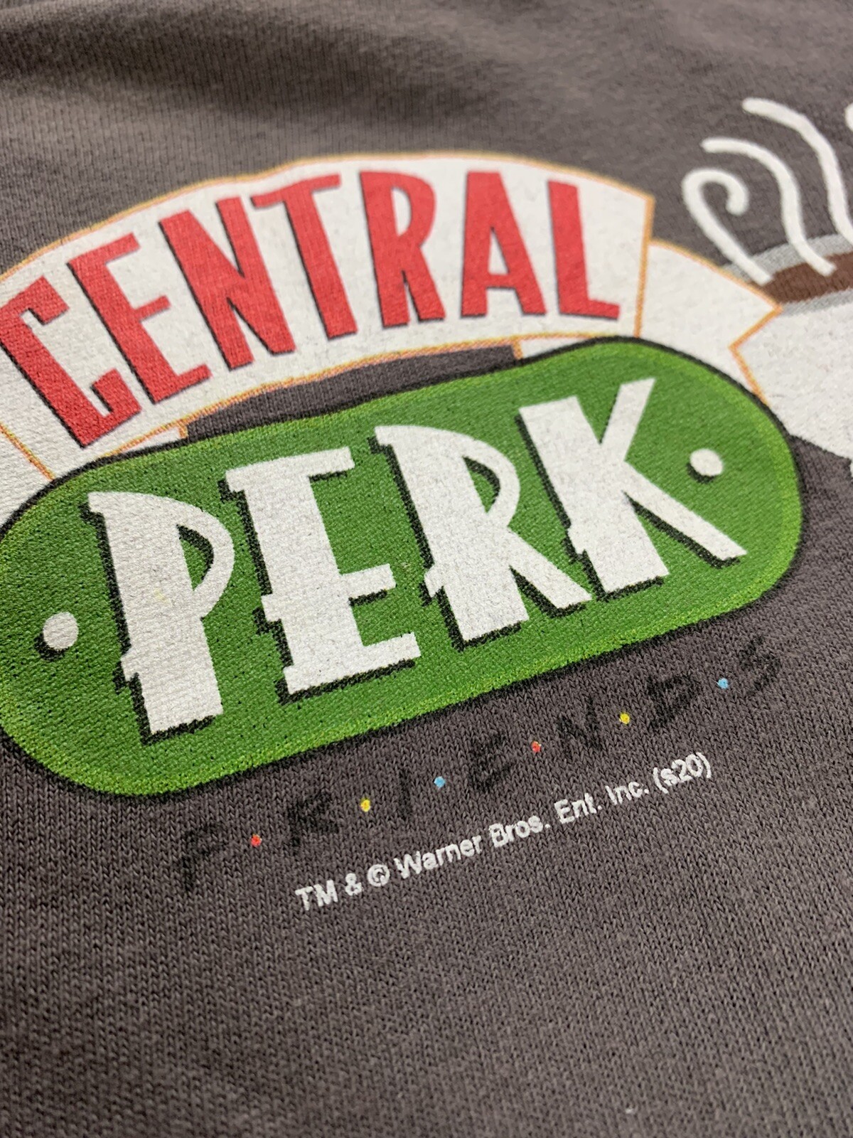 Central Perk Friends TV Show T Shirt Mens Medium Grey… - Gem