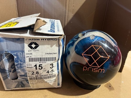 NEW 15LB Brunswick Prism Hybrid Bowling Ball 2054 | eBay