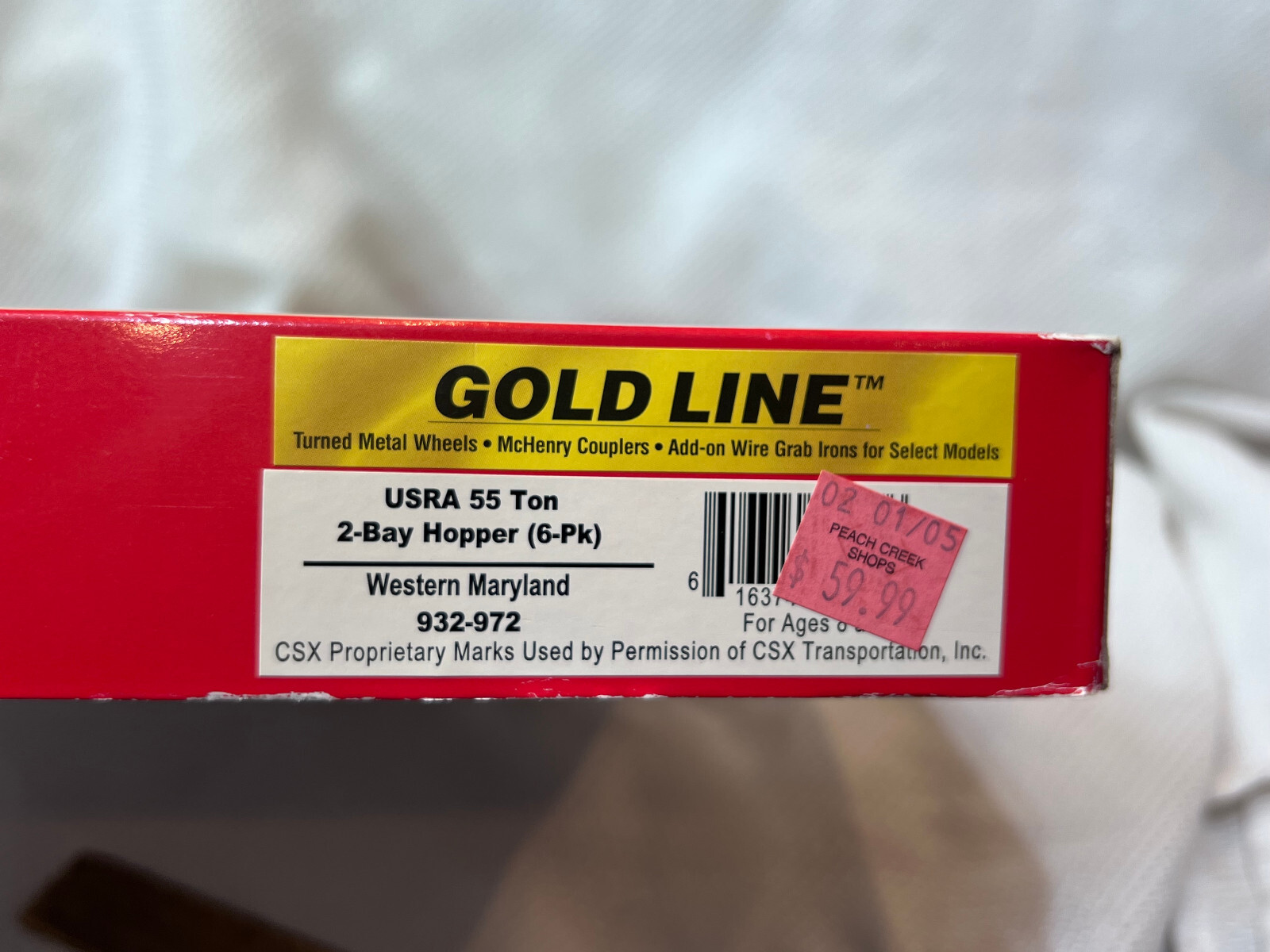 Walthers Gold Line Western MD Railway LIne USRA 55 Ton 2 Bay Hopper 6 ...