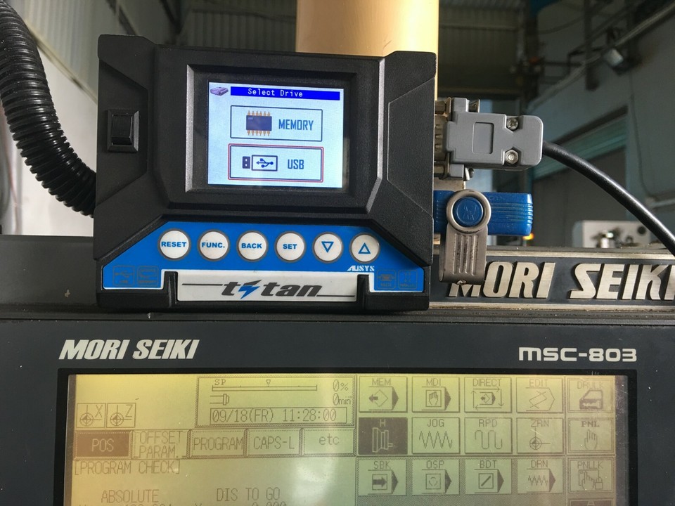 TITAN DNC. DNC USB for CNC MACHINES. RS232 DNC. titan dnc drip feed ...